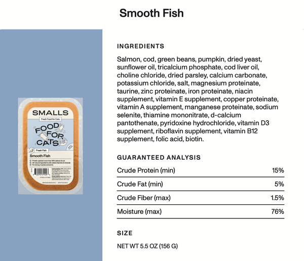 Smalls - Gently Cooked Smooth Fish – Raw Feeding Miami