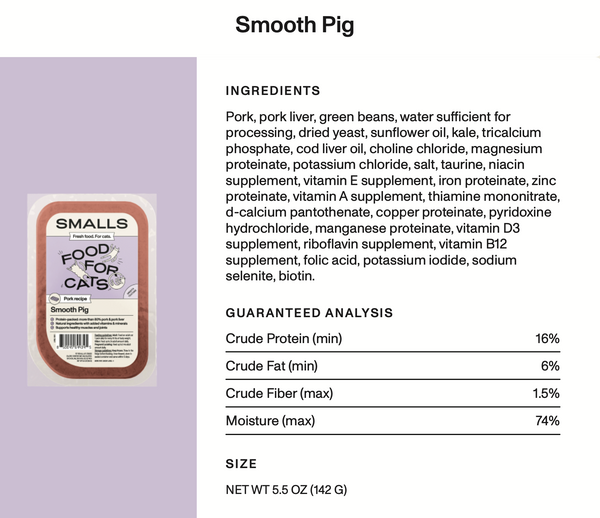 Smalls - Gently Cooked Smooth Pork – Raw Feeding Miami